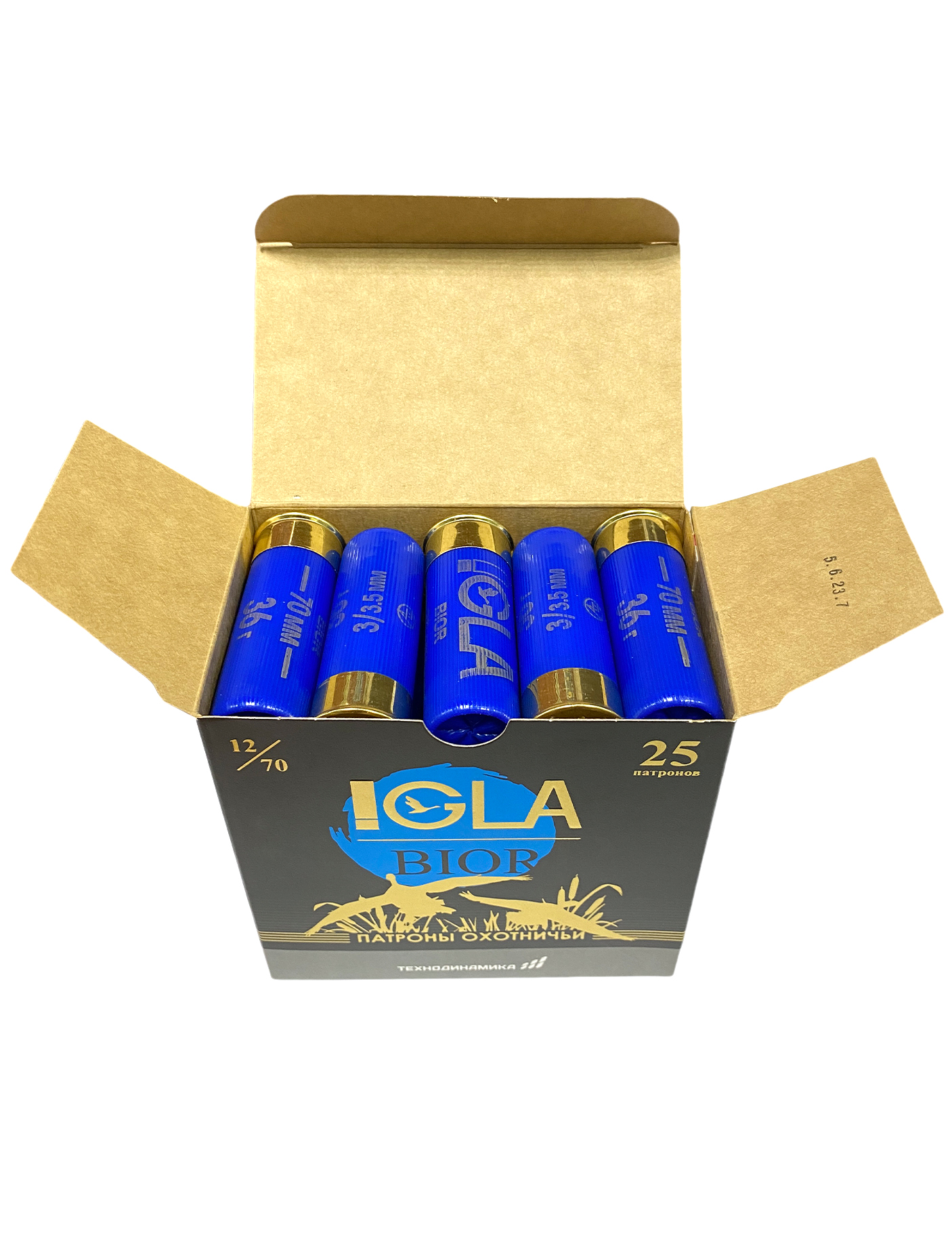 Патрон 12х70 Технодинамика Igla-Bior 3 36гр купить в интернет-магазине «Мир охоты»