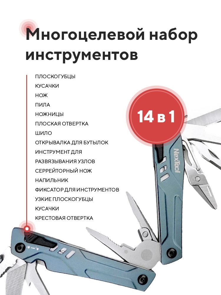 Мультитул NexTool Sailor Pro купить в интернет-магазине «Мир Охоты»
