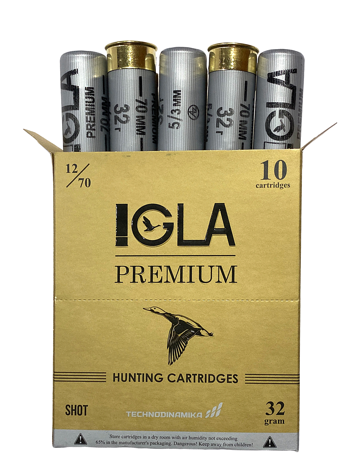 Патрон 12х70 Технодинамика Igla-Premium 5 32гр купить в интернет-магазине «Мир охоты»