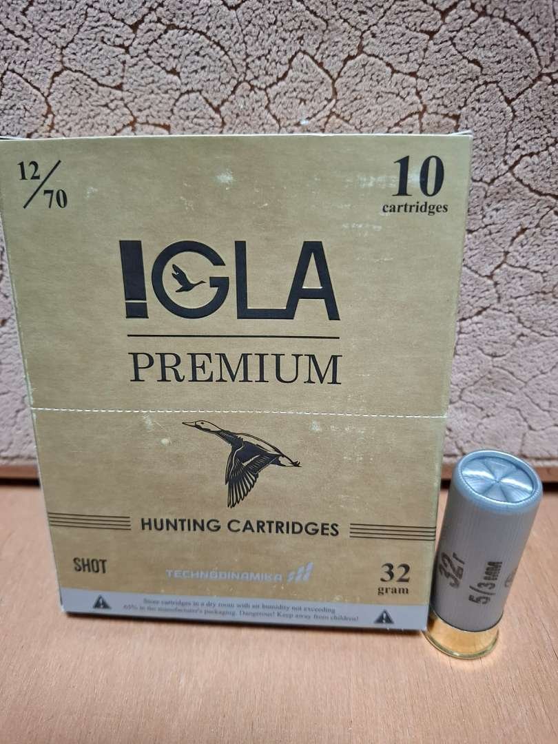 Патрон 12х70 Igla-Premium 5 32гр купить в интернет-магазине «Мир охоты»